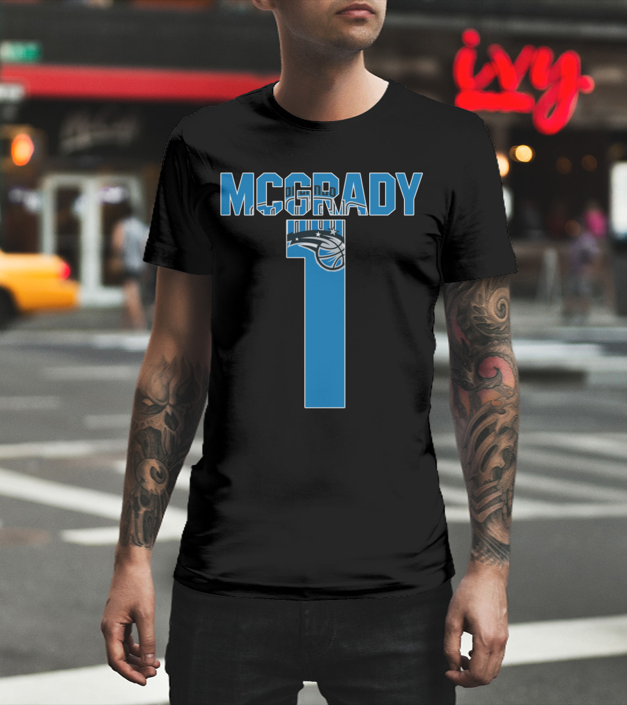 Orlando Magic Tracy Mcgrady Number One Nba Mcgrady 1 T-Shirt
