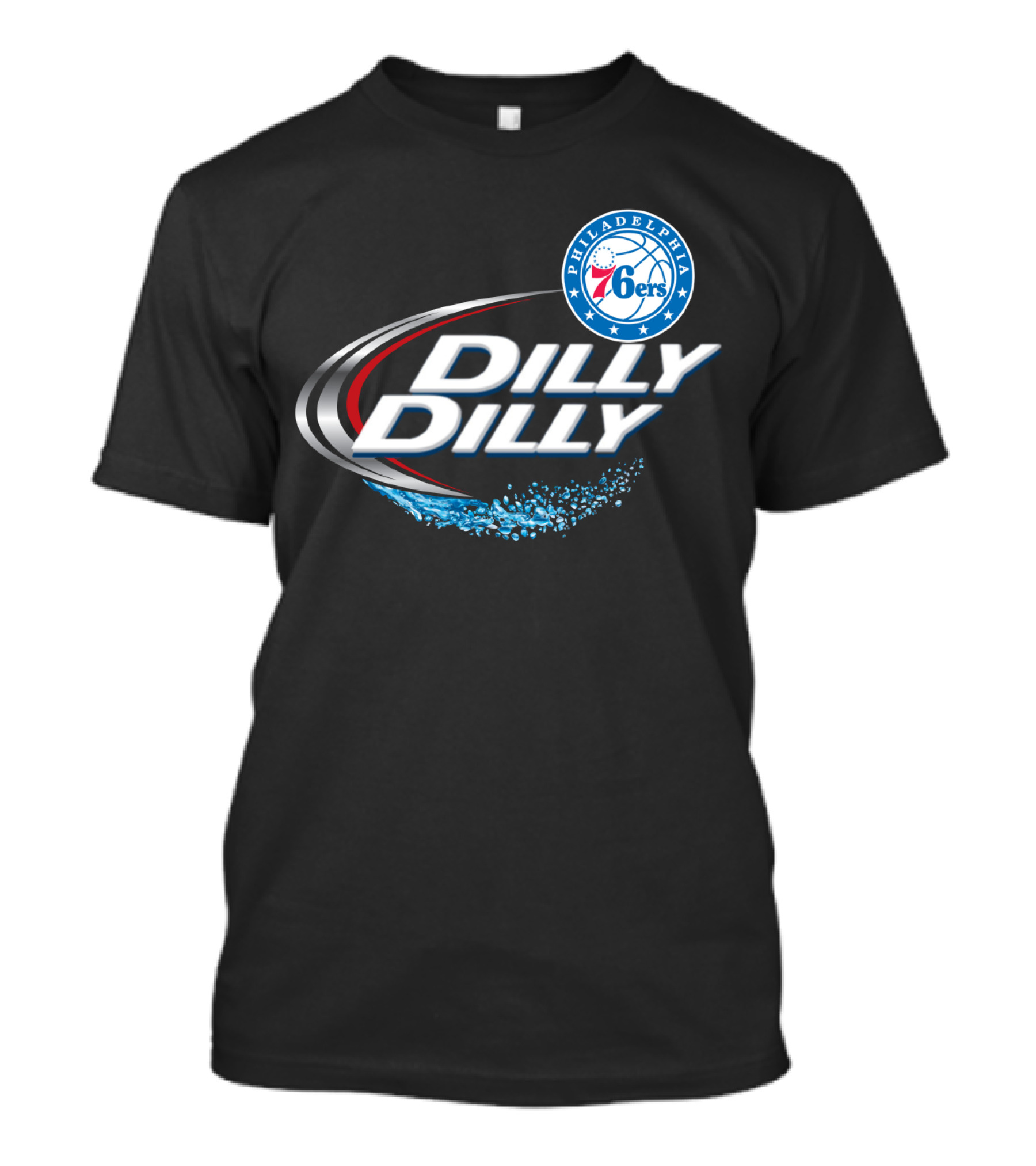 Philadelphia 76ers Dilly Dilly Splash Fans T-Shirt