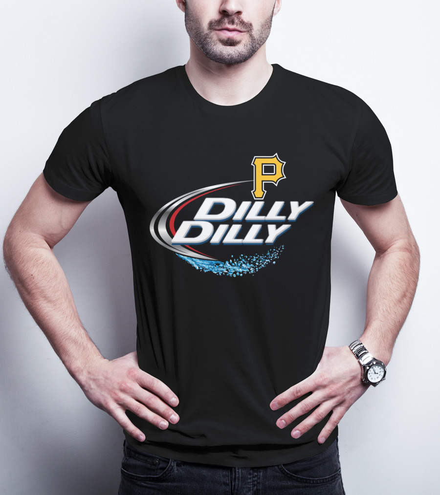 Pittsburgh Pirates Dilly Dilly Sports Logo Ripple Effect T-Shirt