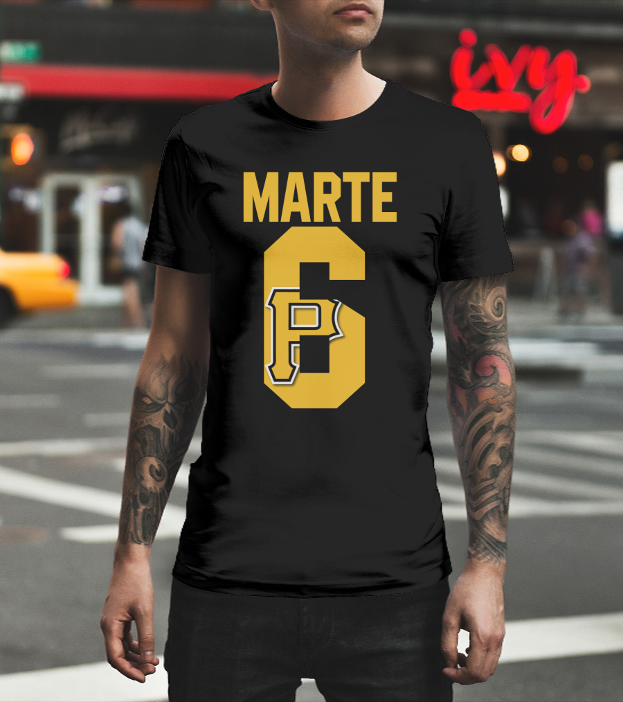 Pittsburgh Pirates Marte Number 6 P T-Shirt