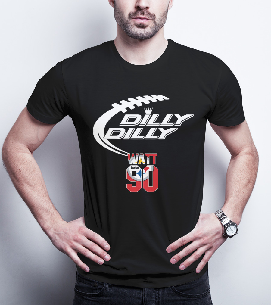 Pittsburgh Steelers T.j. Watt 90 Dilly Dilly Football T-Shirt