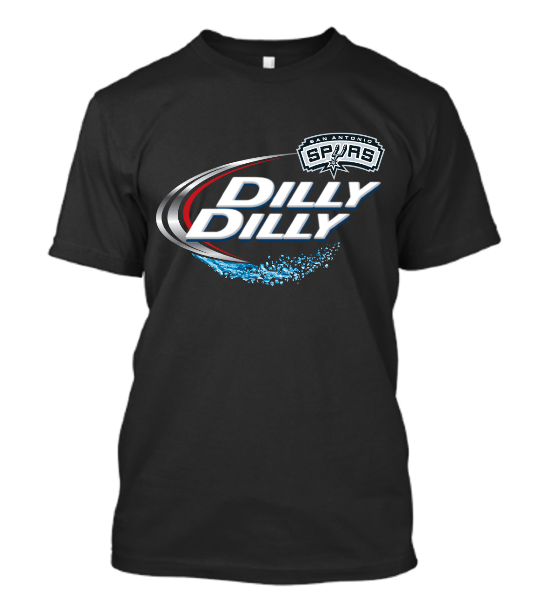 San Antonio Spurs Dilly Dilly Fans Logo And Splash T-Shirt