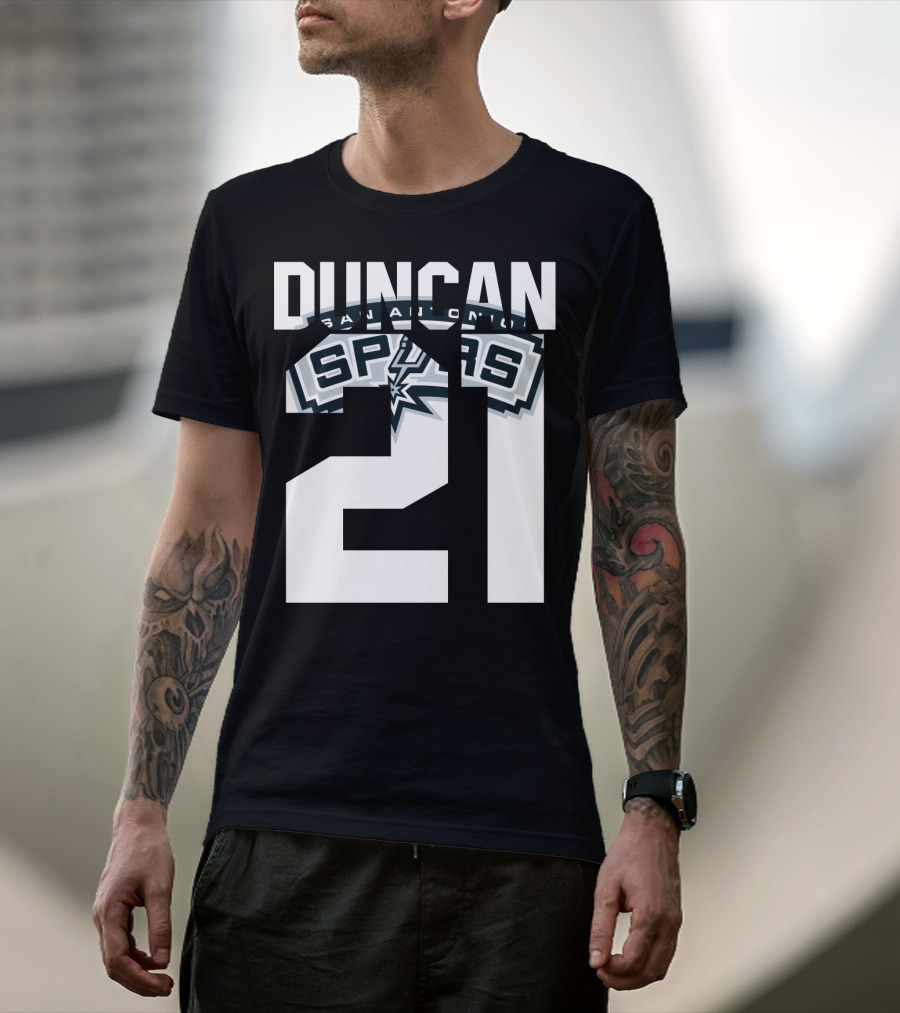 San Antonio Spurs Duncan 21 Nba T-Shirt
