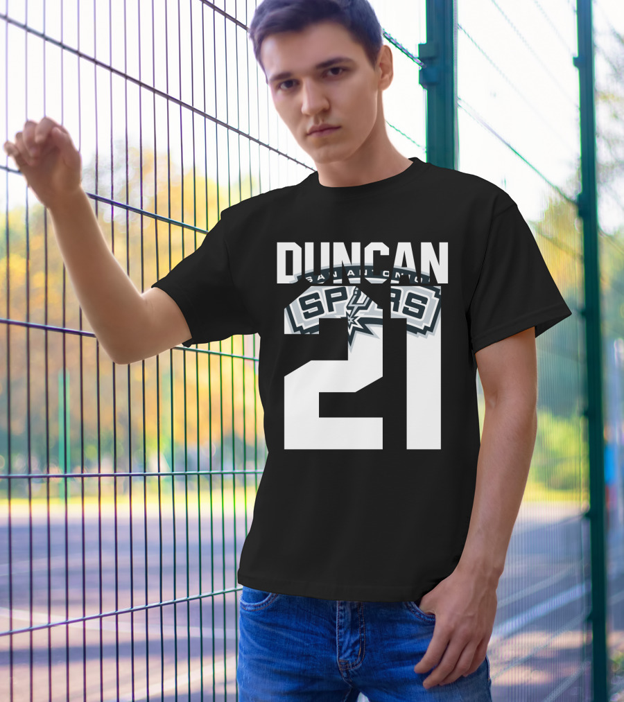 San Antonio Spurs Duncan 21 Nba T-Shirt