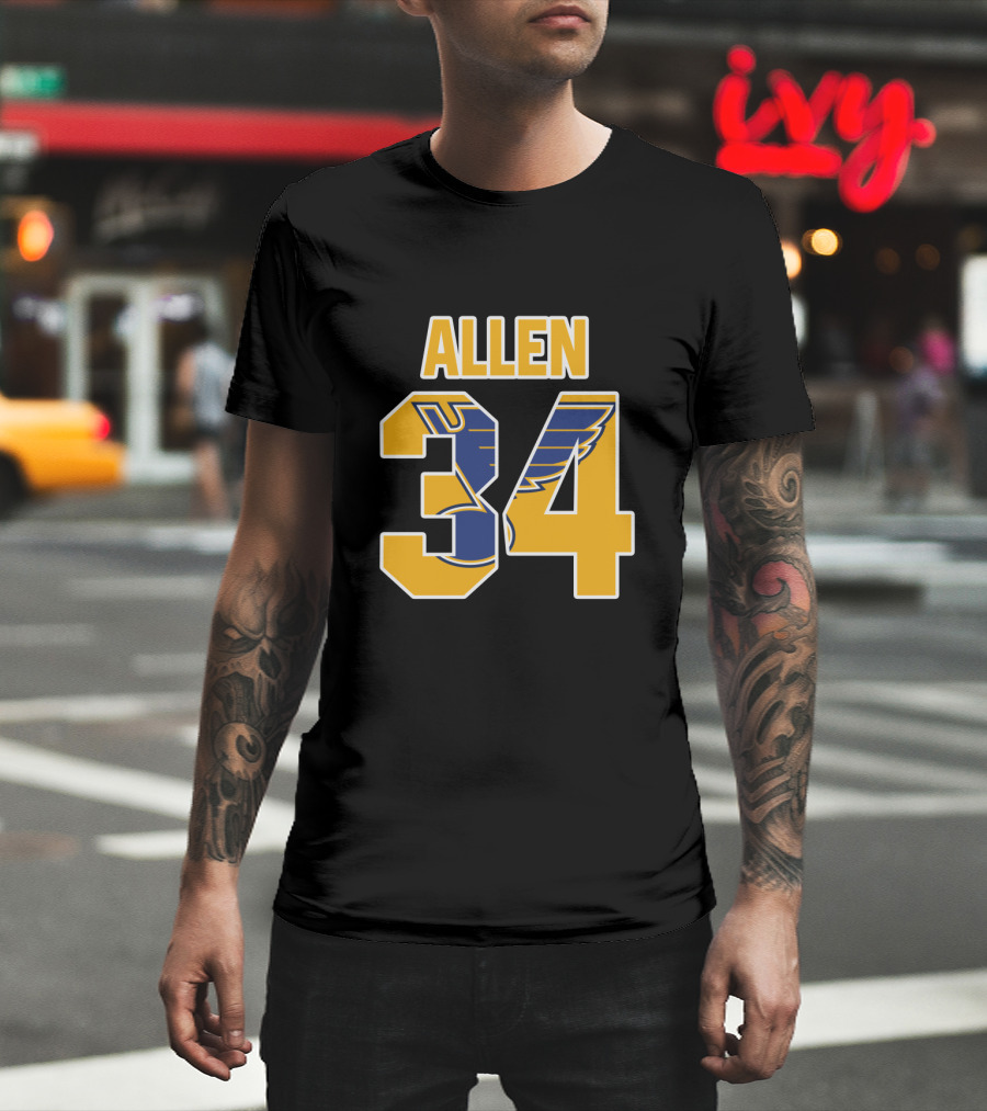 Allen 34 St Louis Blues NHL Jersey T-Shirt