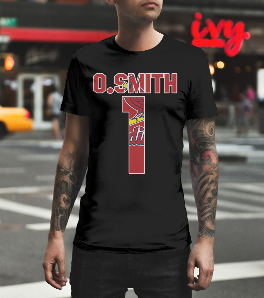 O. Smith 1 St. Louis Cardinals Jersey T-Shirt