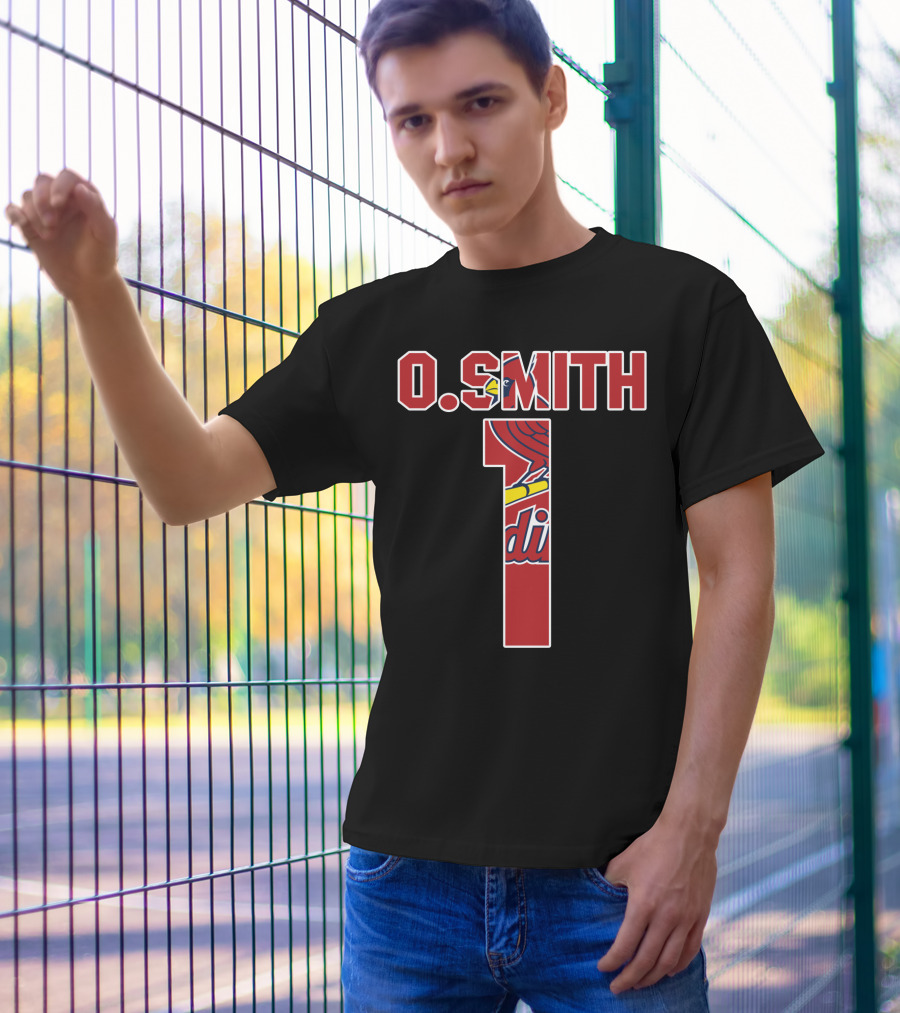 O. Smith 1 St. Louis Cardinals Jersey T-Shirt