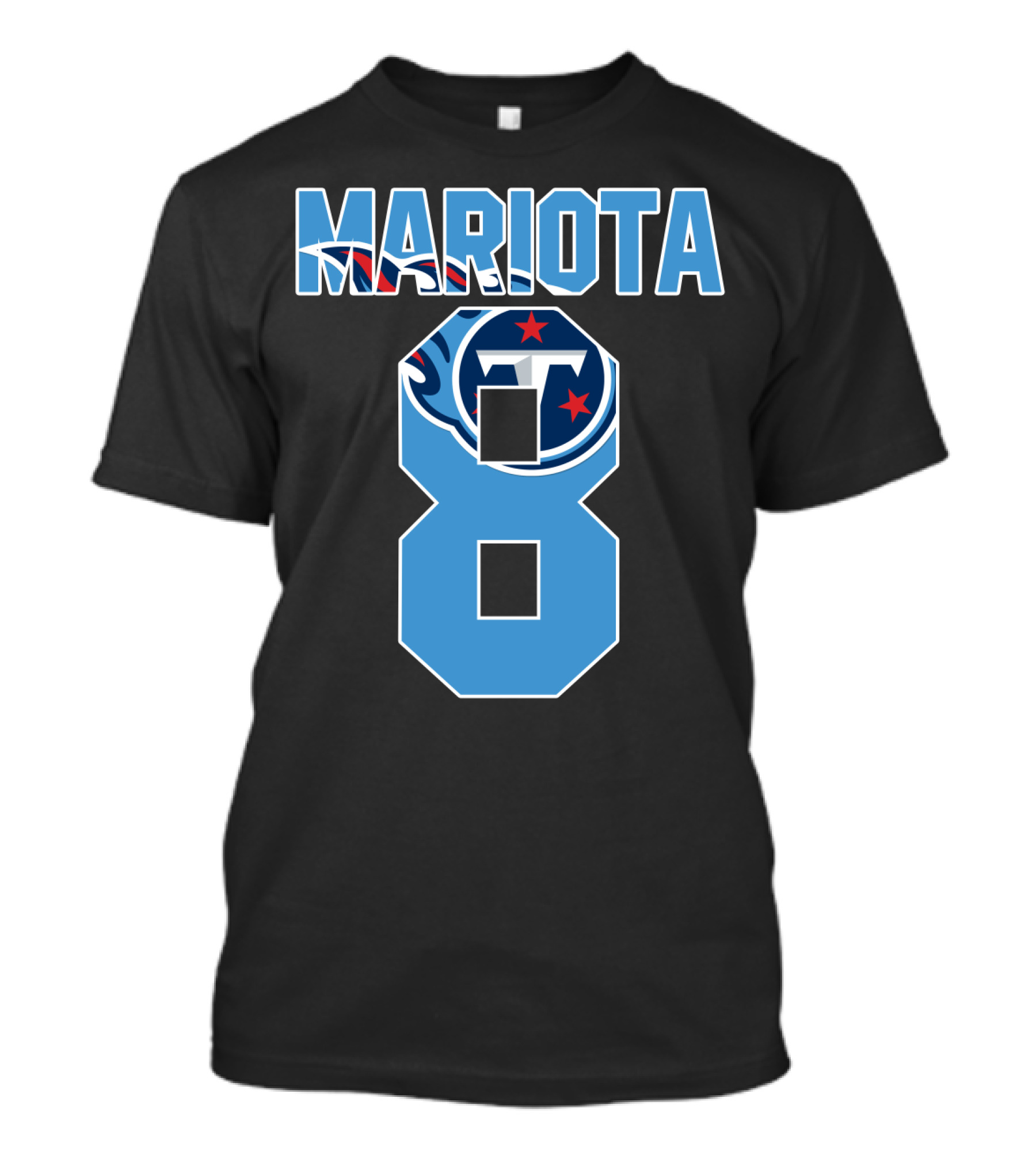Tennessee Titans Marcus Mariota Number 8 Jersey Icon T-Shirt