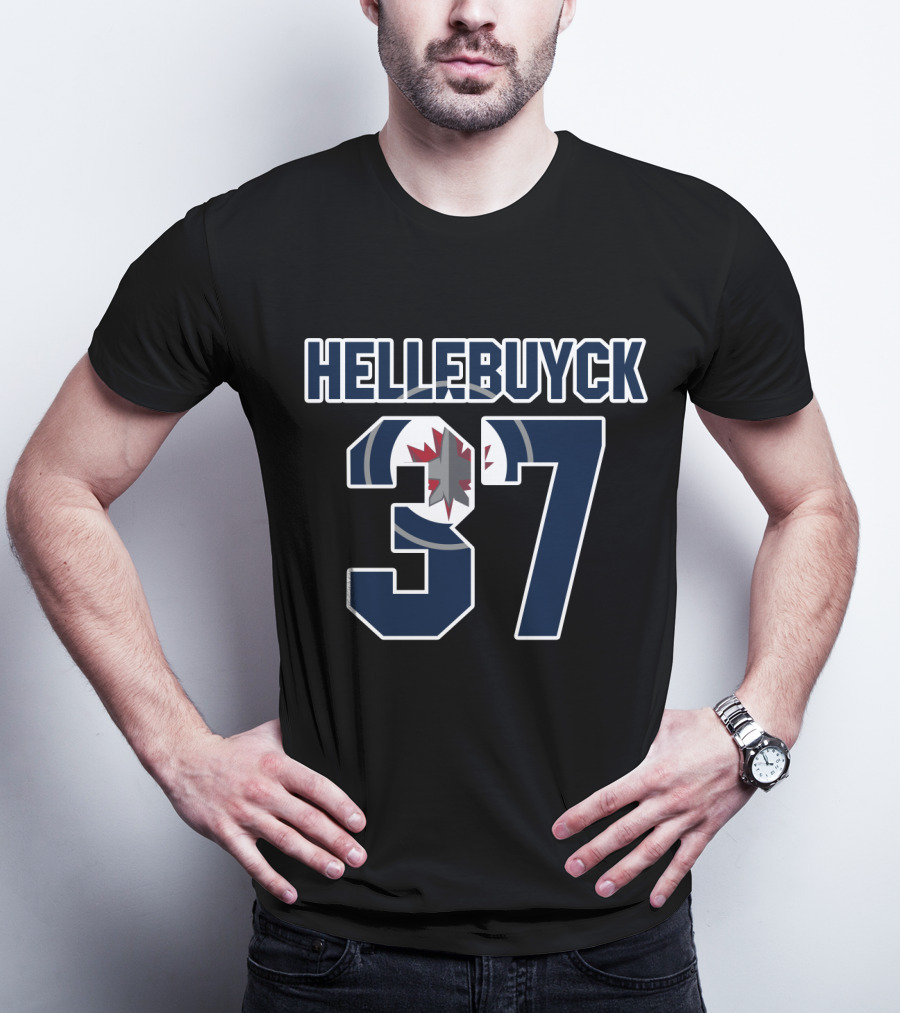 Connor Hellebuyck 37 Winnipeg Jets NHL Hockey T-Shirt