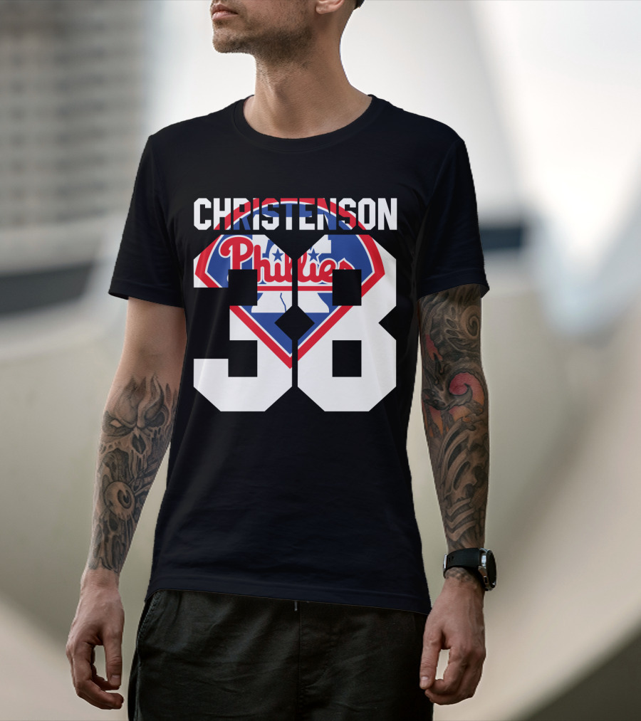 Christenson 38 Philadelphia Phillies 1981 Baseball T-Shirt