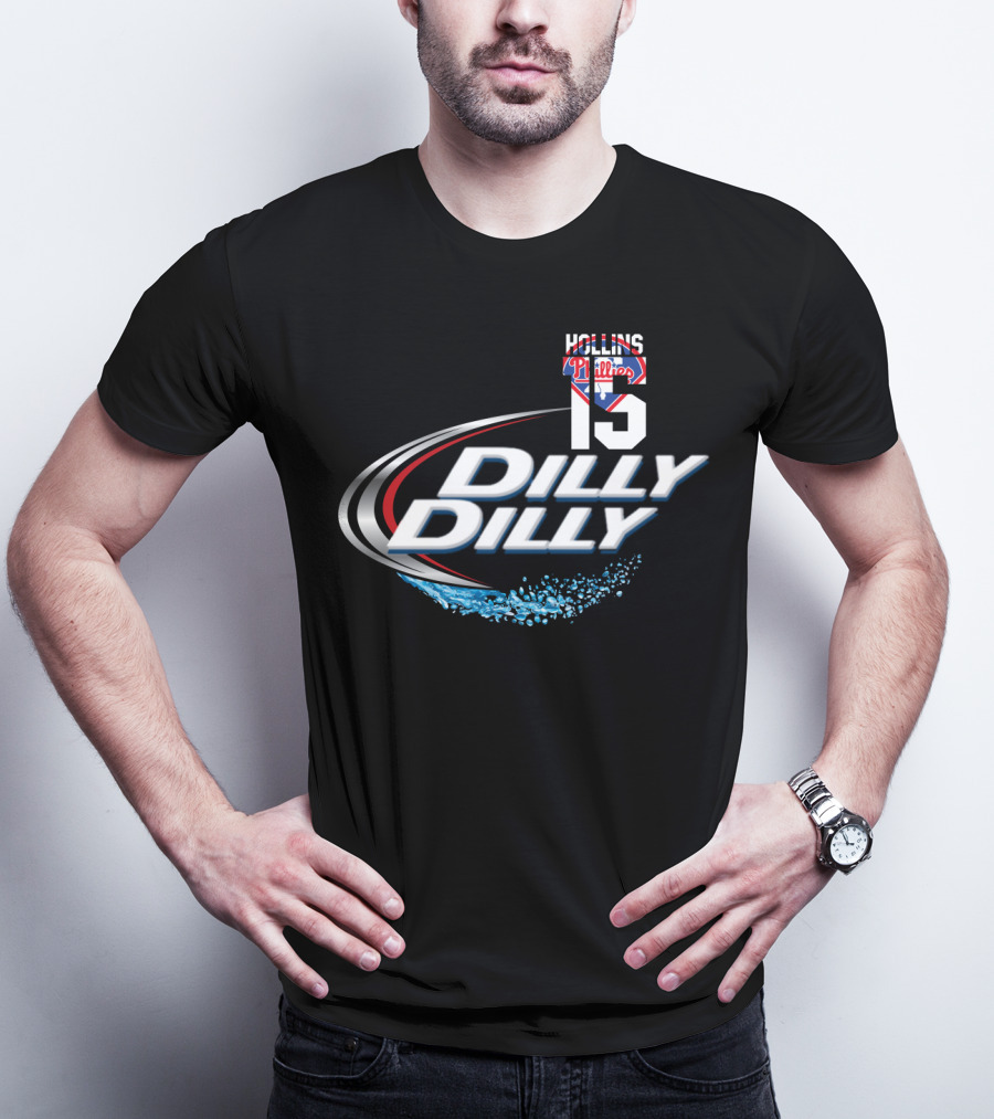 Hollins Phillies 15 Dilly Dilly 1993 Philadelphia T-Shirt