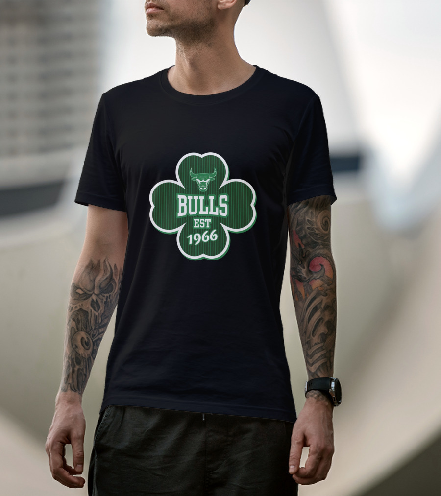 Chicago Bulls Shamrock Est 1966 St Patrick's Day T-Shirt