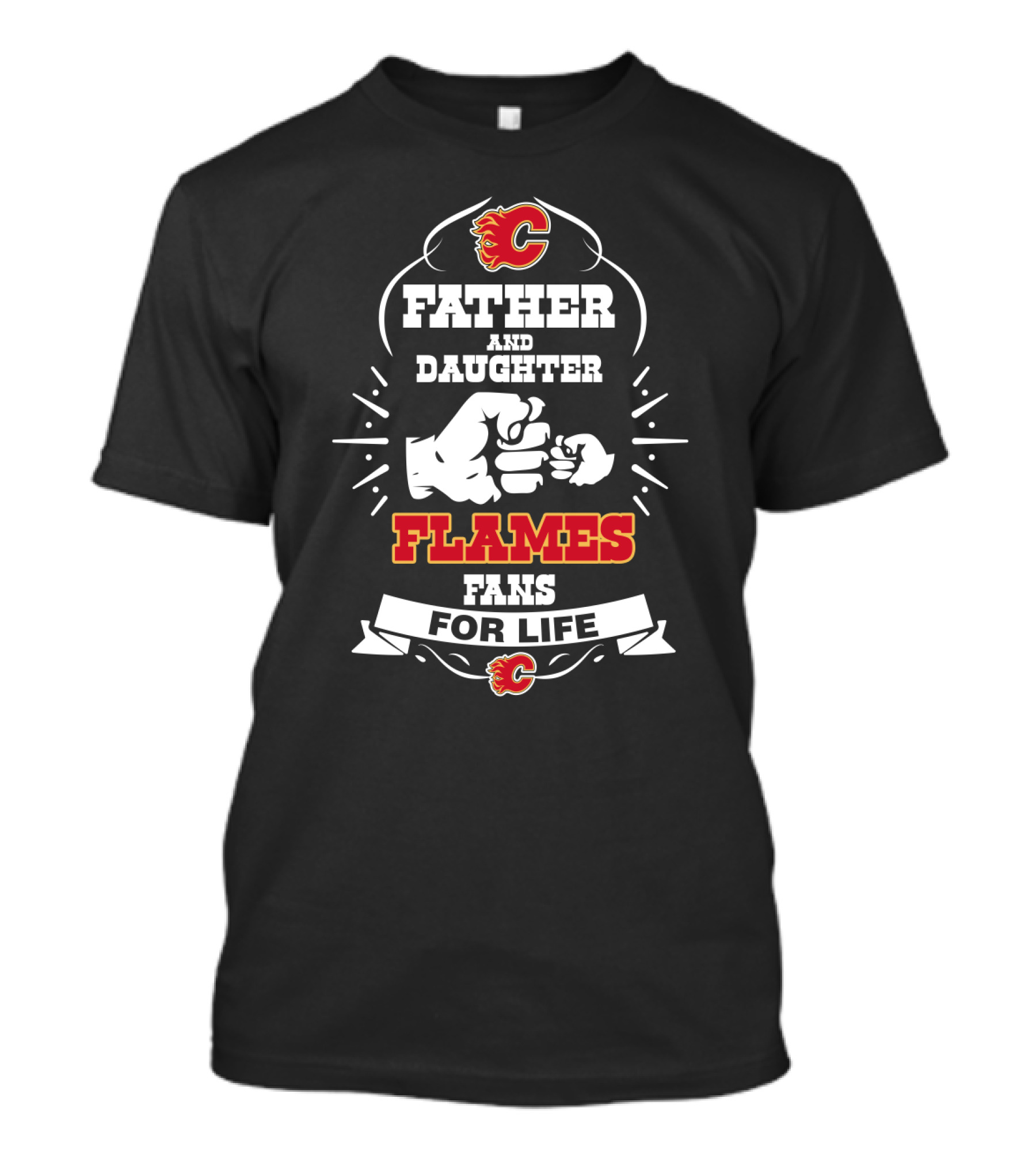 Flames Father And Daughter Fans For Life Calgary Flames T-Shirt
