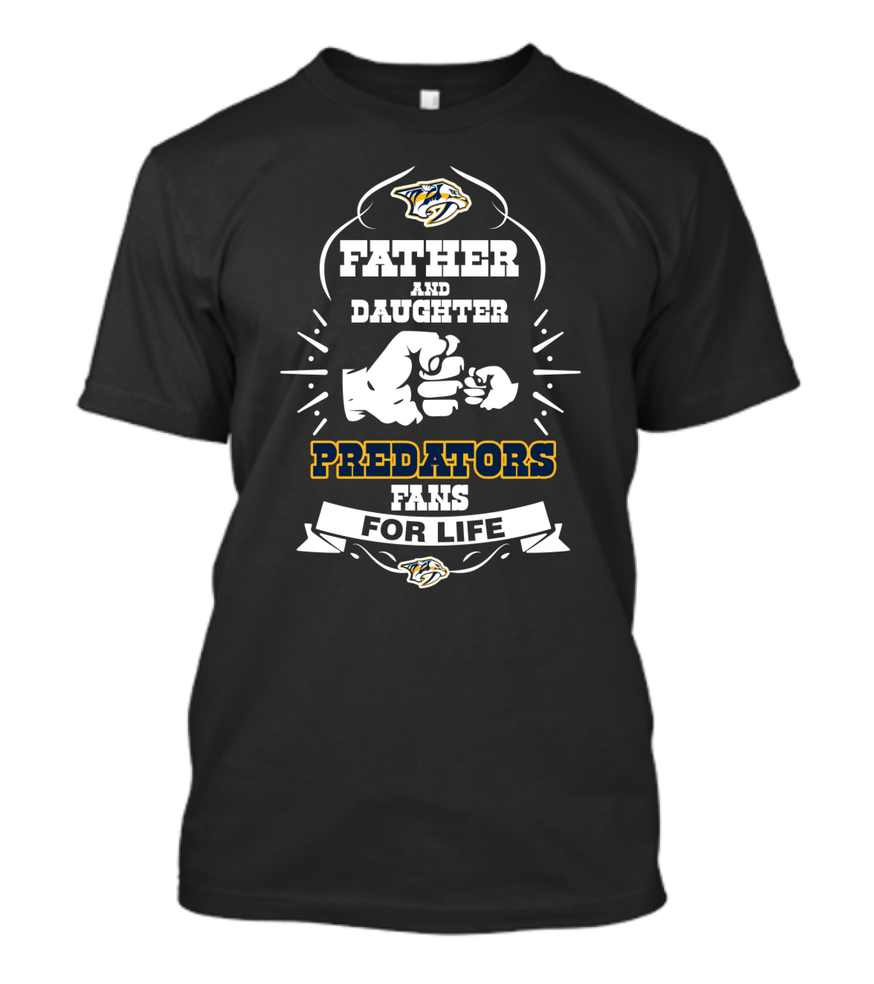 Father And Daughter Predators Fans For Life T-Shirt