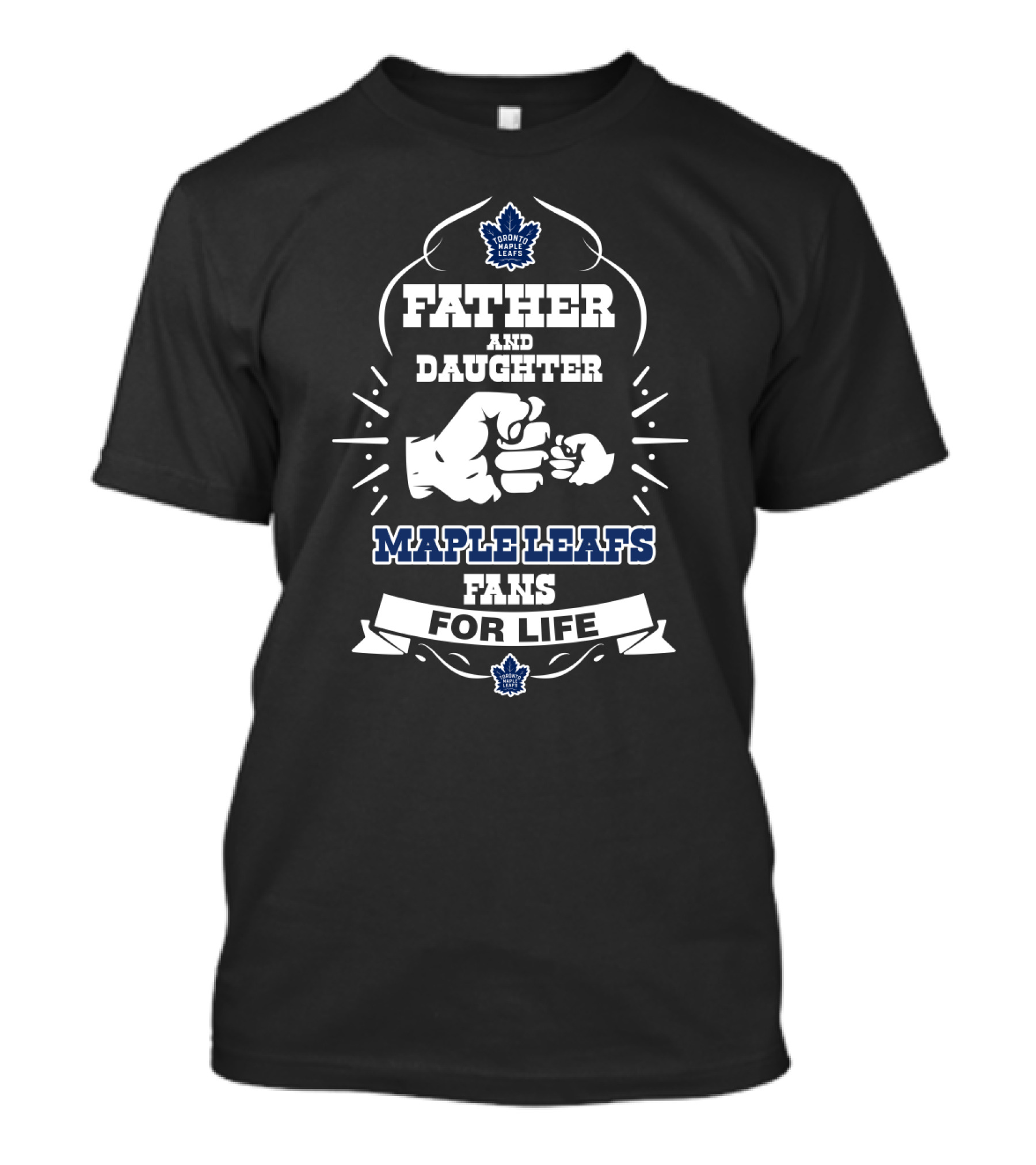 Father And Daughter Maple Leafs Fans For Life Toronto T-Shirt