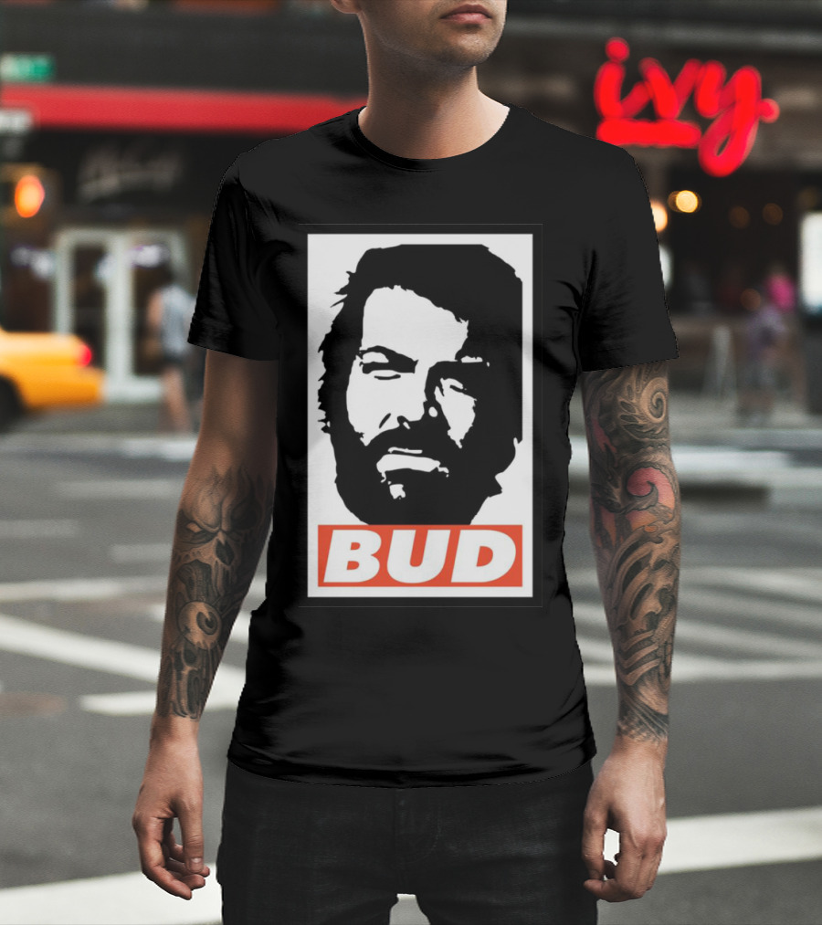 Bud Spencer Tribute Graphic Blockface T-Shirt