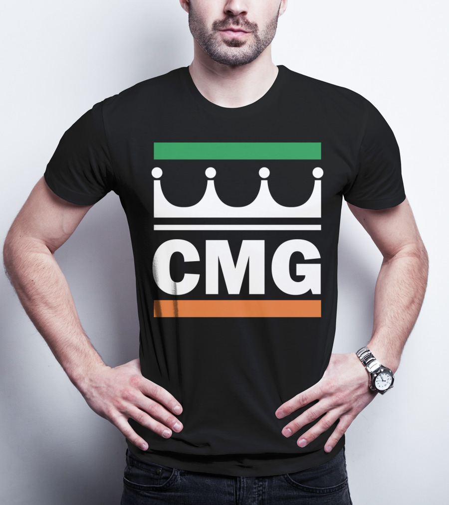 CMG Logo Irish Flag Colors Crown Symbol Conor McGregor GMG T-Shirt