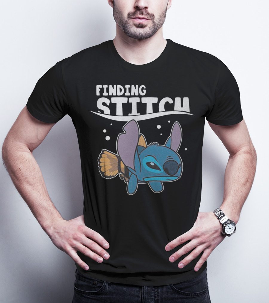 Finding Stitch Parody With Fish Imagery And Underwater T-Shirt