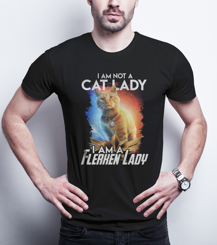 I Am Not A Cat Lady I Am A Flerken Lady Goose Cat T-Shirt