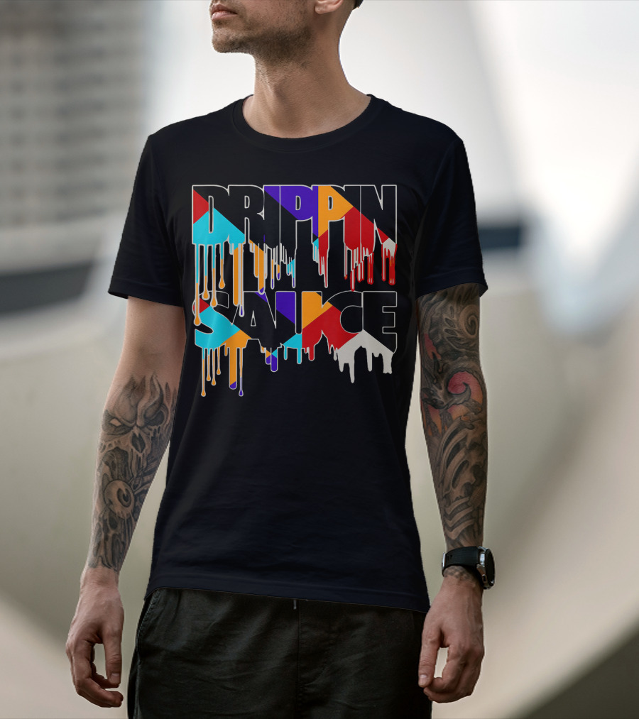 Jordan 9 Drippin Sauce Dream It Do It Bold Multicolor Drip T-Shirt