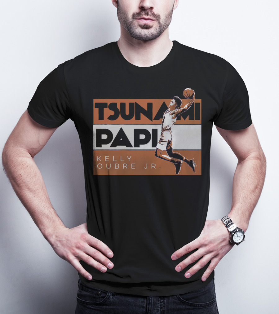 Tsunami Papi Kelly Oubre JR Basketball Dunk T-Shirt