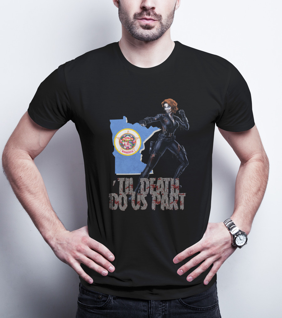 Minnesota Black Widow 'Til Death Do Us Part T-Shirt