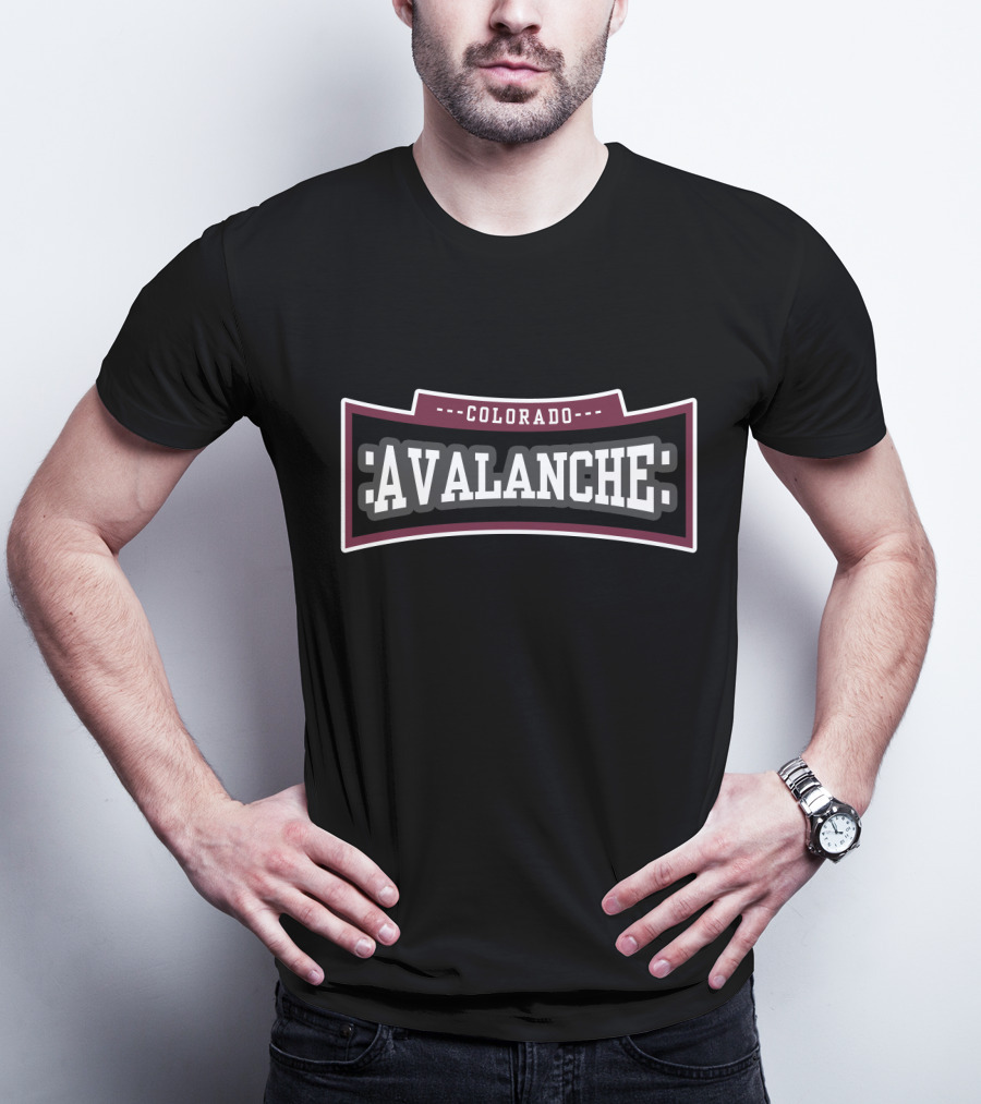 Colorado Avalanche Bold NHL Team Graphic For Fans T-Shirt