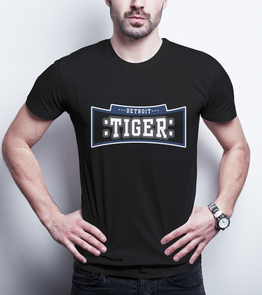 Detroit Tiger Themed Fans Sports T-Shirt