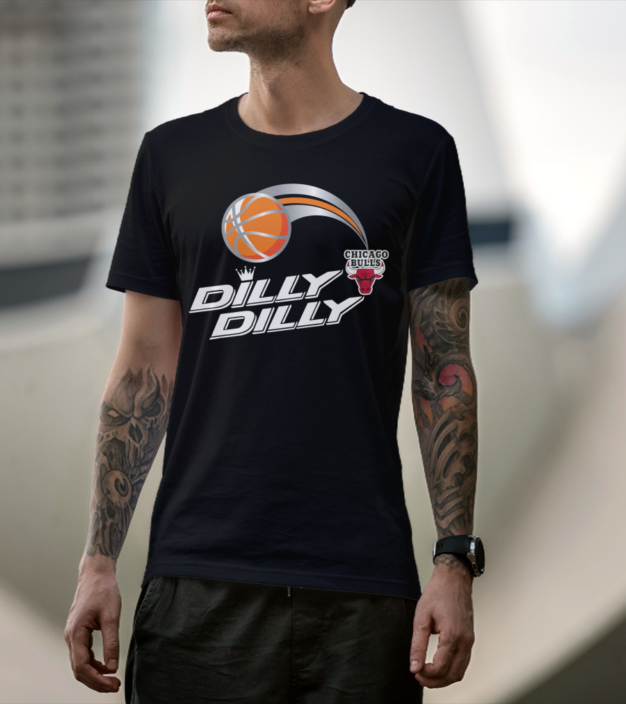Chicago Bulls Dilly Dilly Basketball With Crown And Ball T-Shirt