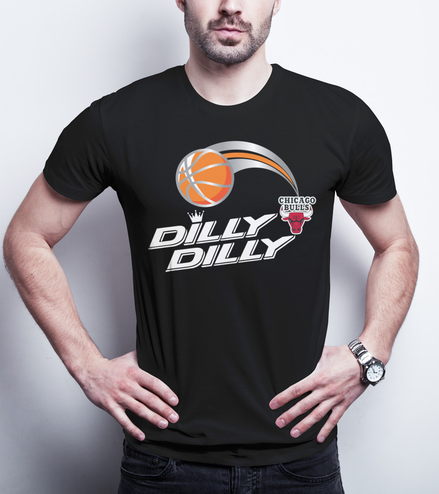 Chicago Bulls Dilly Dilly Basketball With Crown And Ball T-Shirt