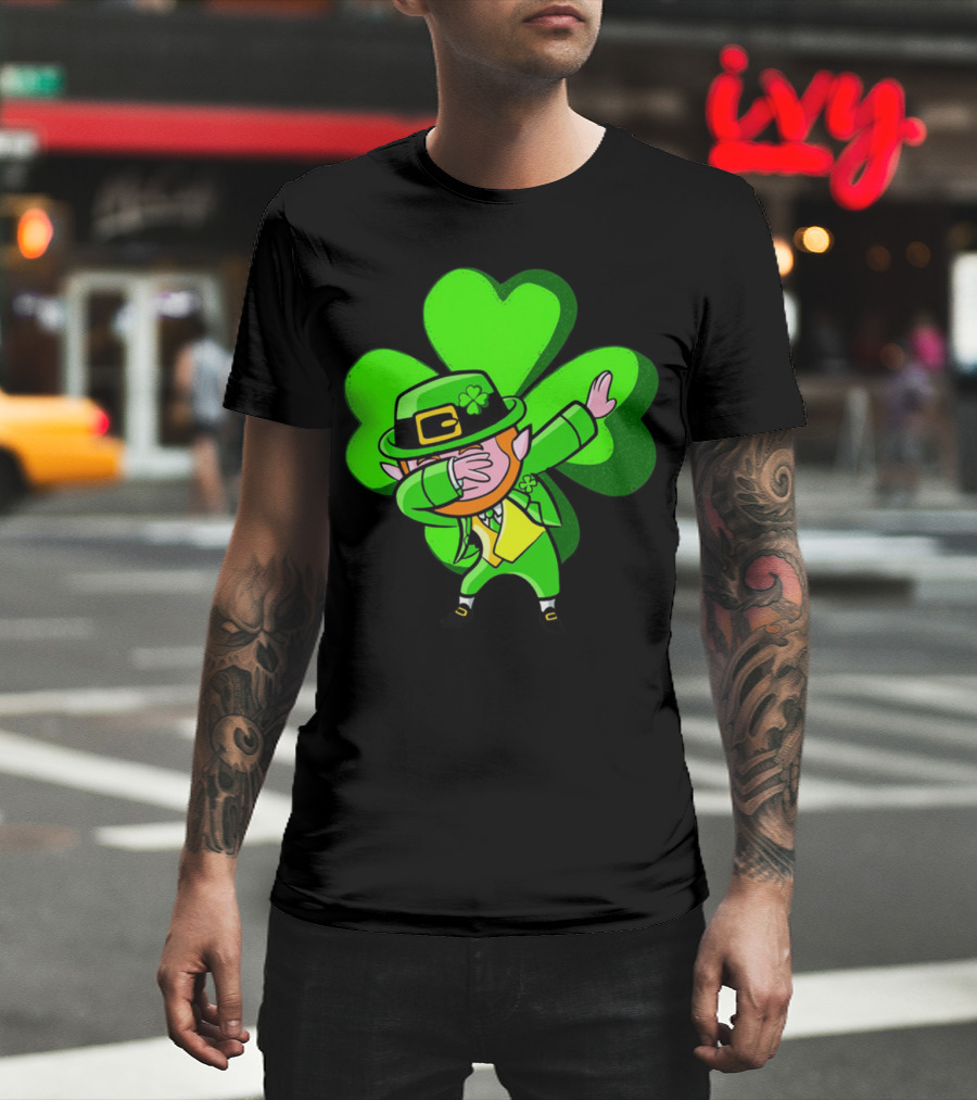 Leprechaun Dab Dance Shamrock St Patrick's Day Luck Ireland T-Shirt