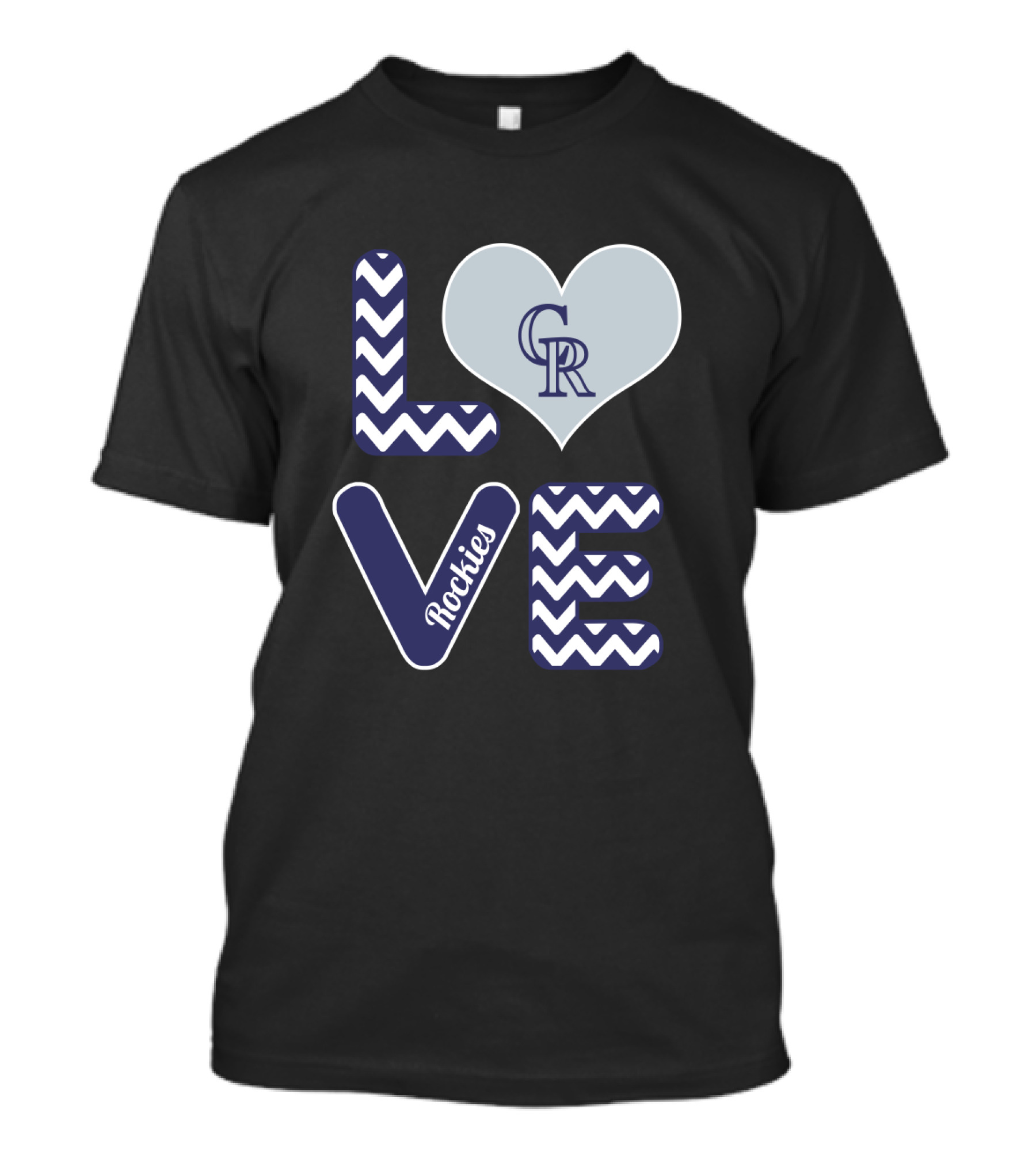 Love Colorado Rockies Heart T-Shirt