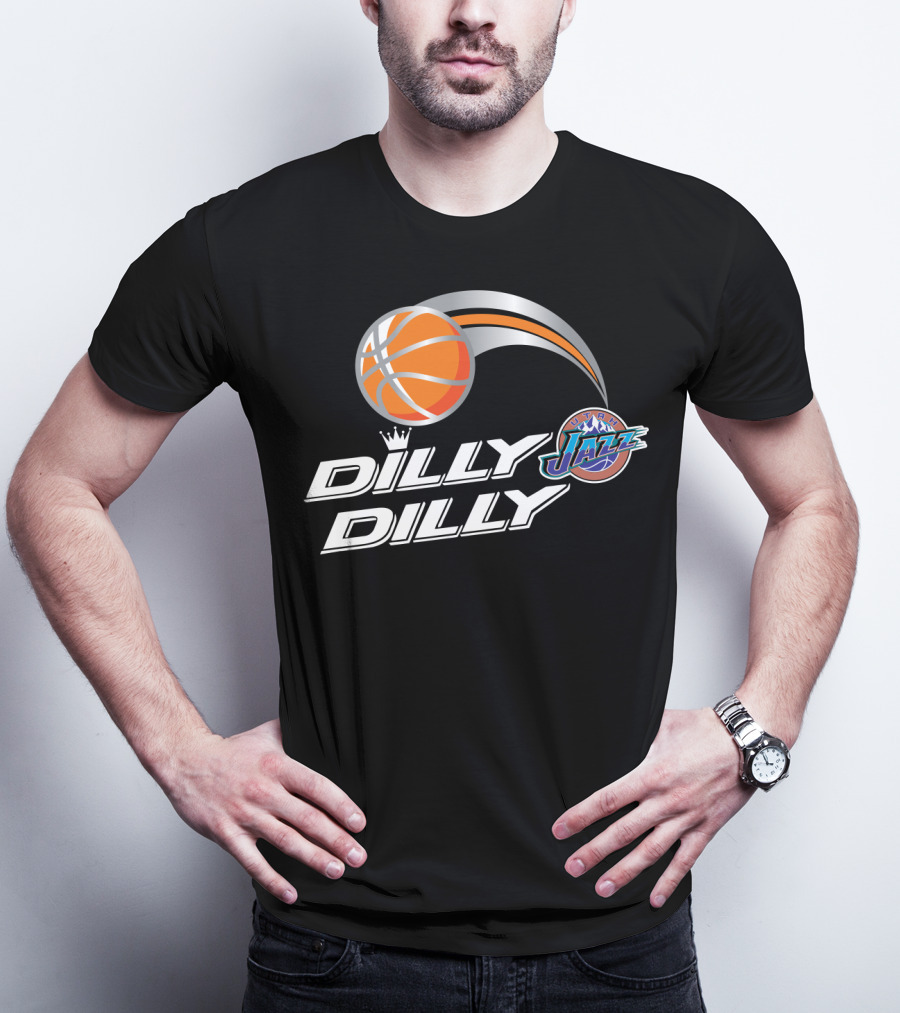 Dilly Dilly Utah Jazz Basketball Logo Swoosh T-Shirt