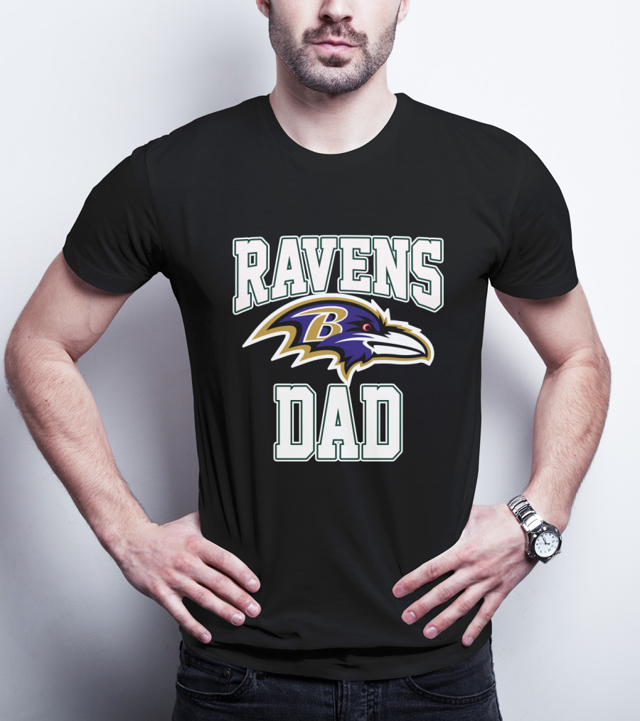 Ravens Dad Baltimore Football Fathers Day Gift T-Shirt