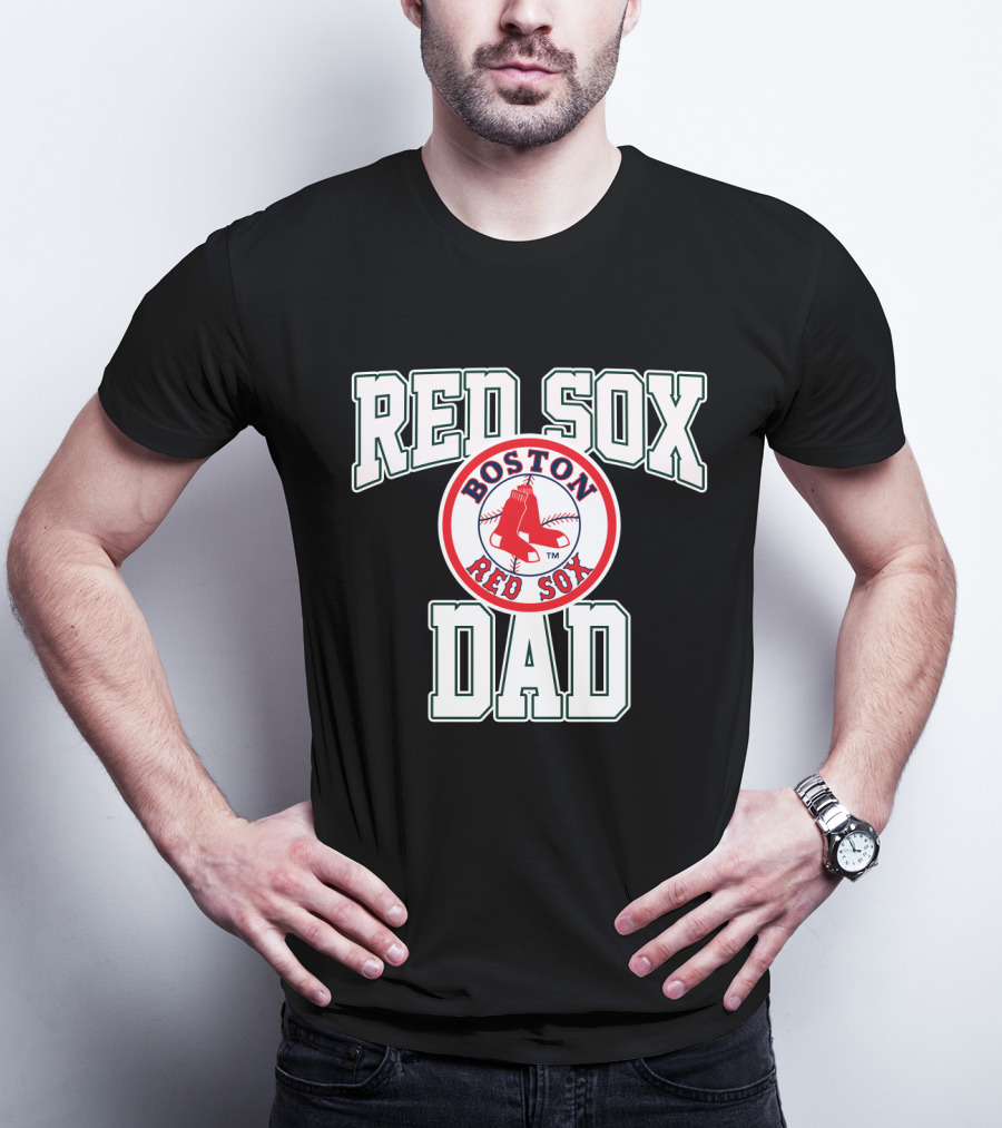 Boston Red Sox Dad Iconic Logo Fan T-Shirt
