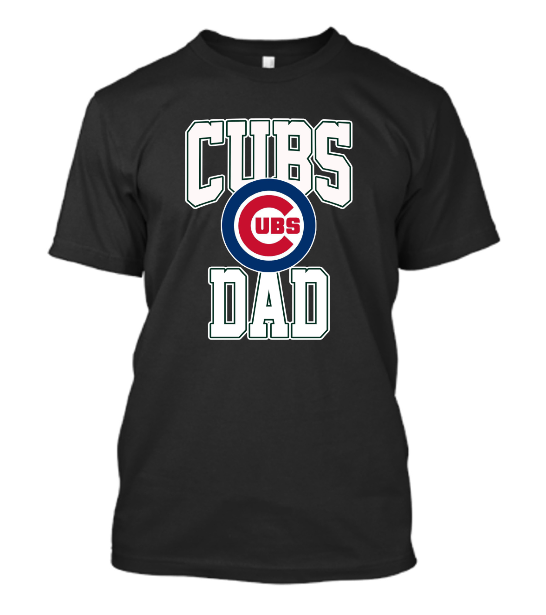 Chicago Cubs Dad With Team T-Shirt
