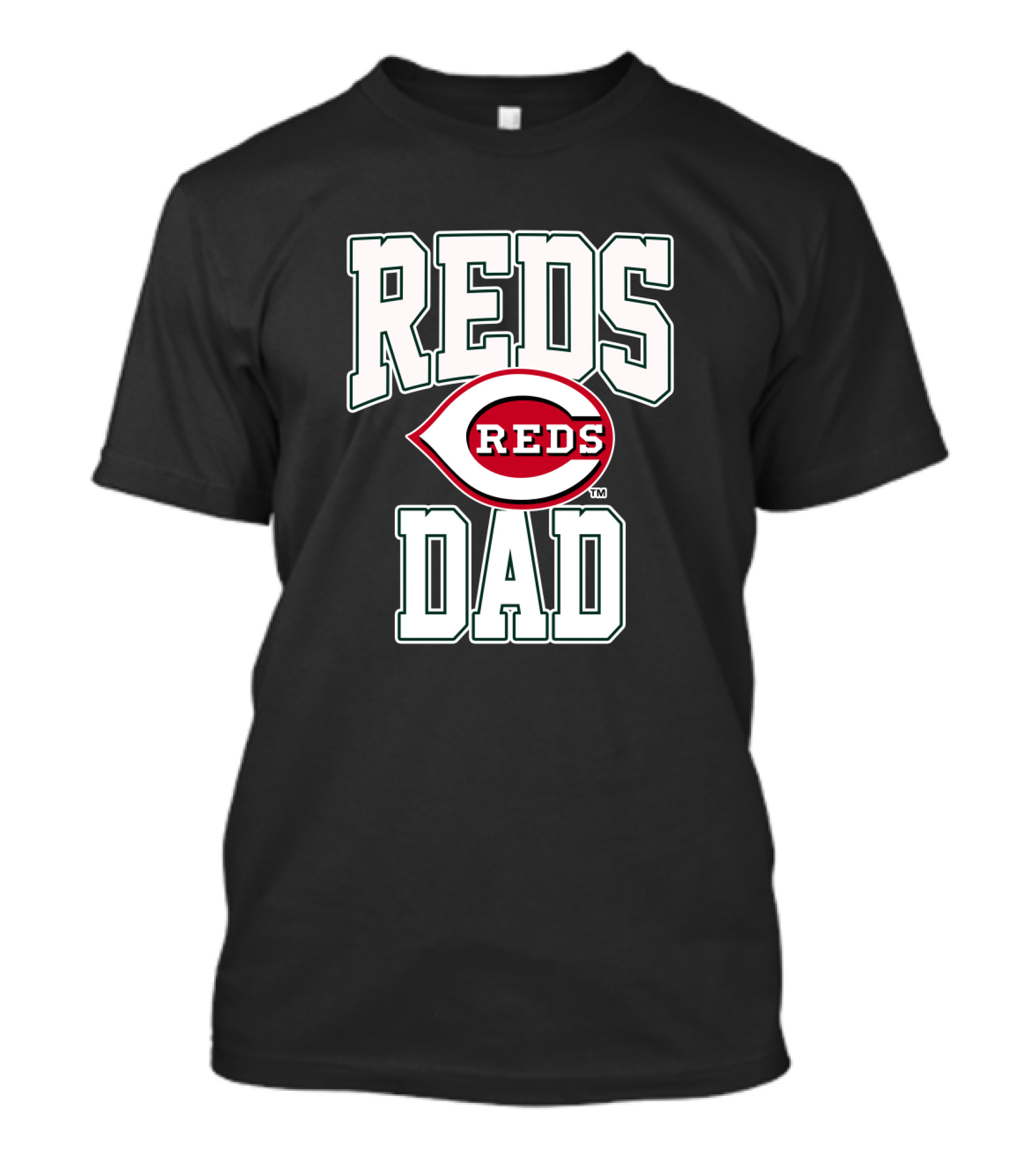 Cincinnati Reds Dad Baseball Logo Fan Gear T-Shirt