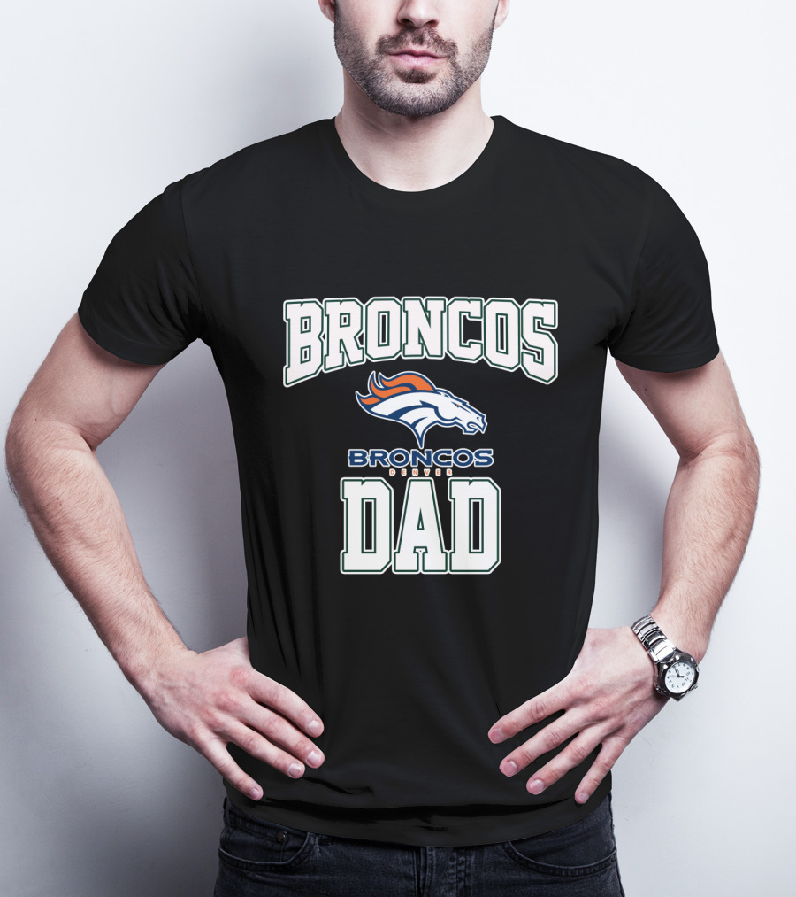 Broncos Dad Denver Fathers Day T-Shirt