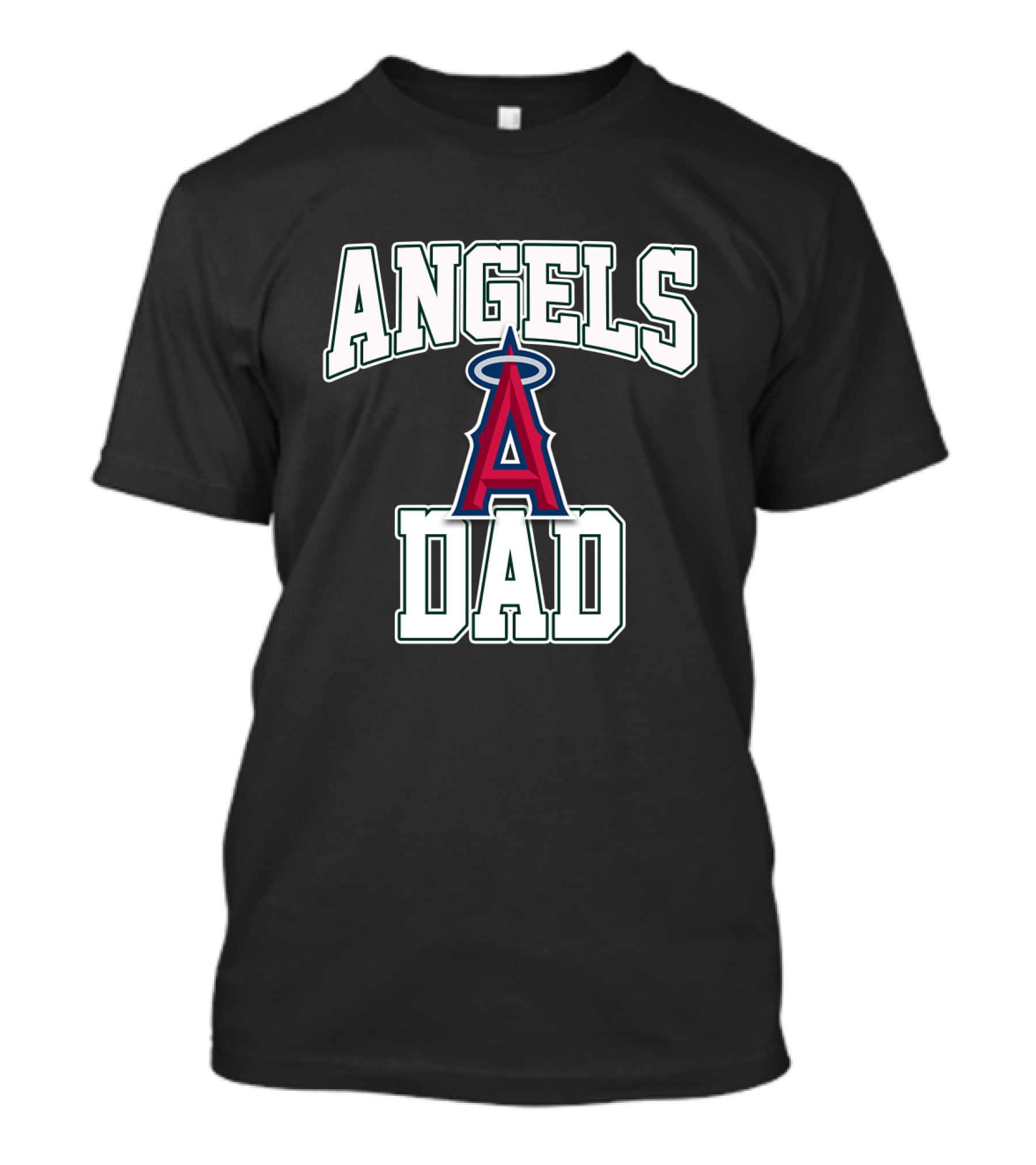 Angels Dad Los Angeles Baseball Team T-Shirt