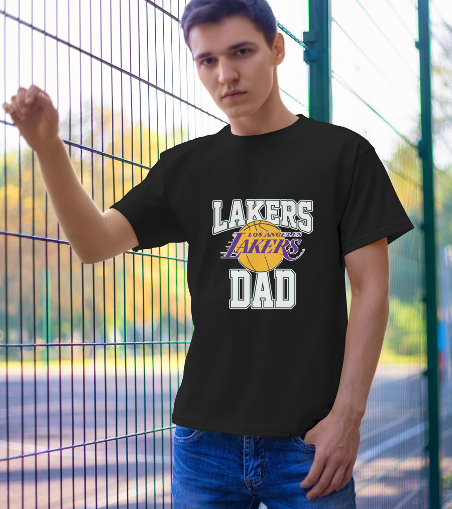 Lakers Dad Los Angeles Lakers Fathers Day T-Shirt