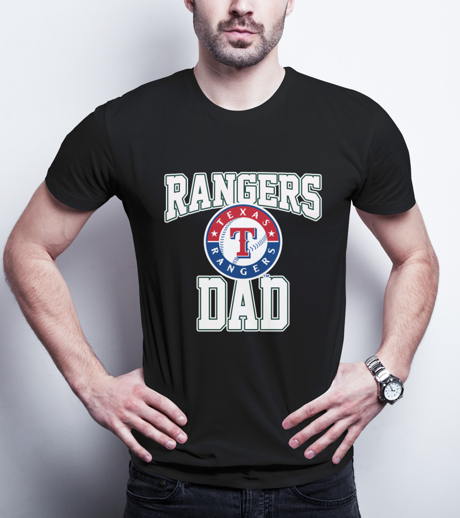 Texas Rangers Dad Official Team Logo Rangers T-Shirt