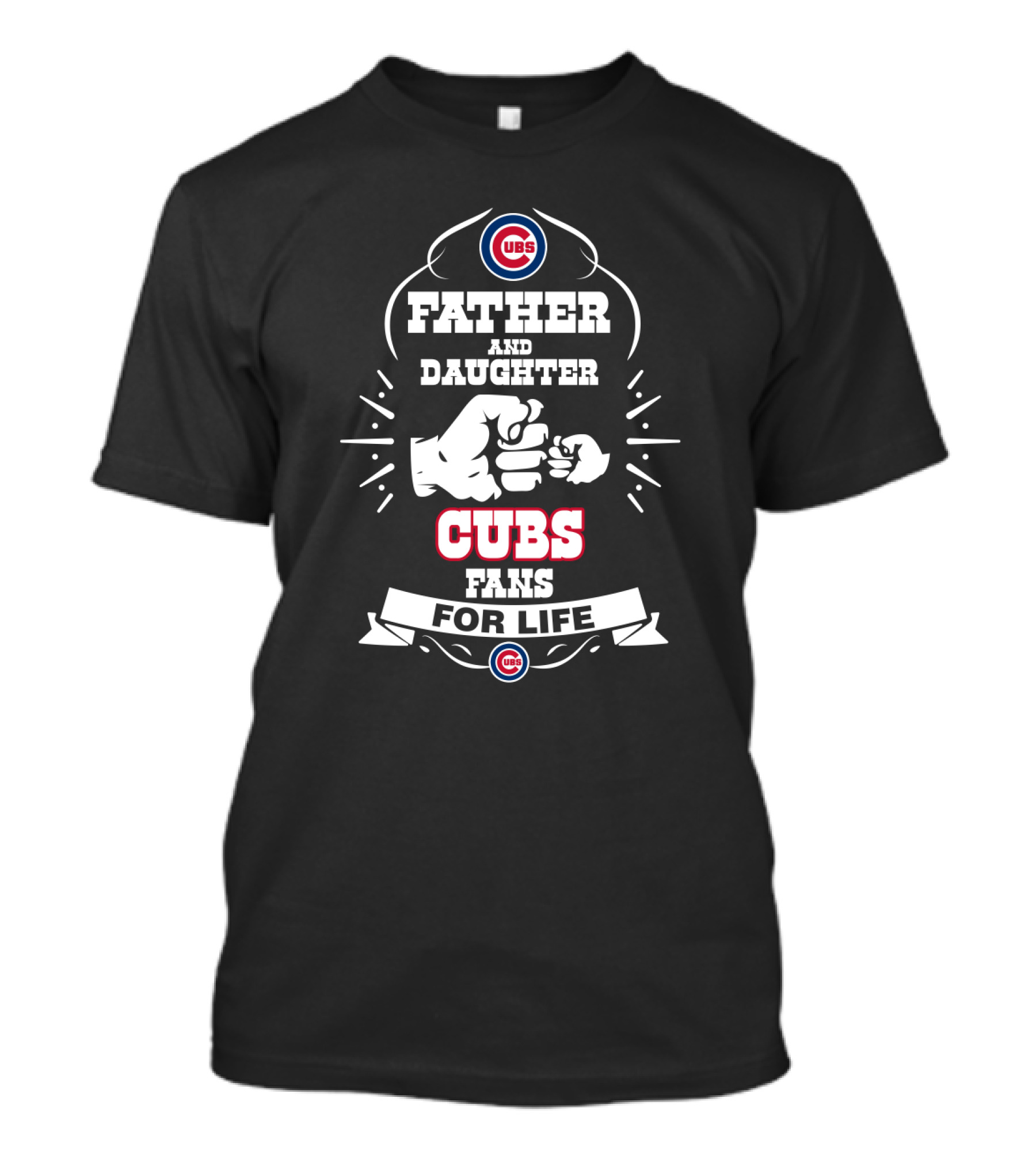 Father And Daughter Cubs Fans For Life Chicago Cubs T-Shirt