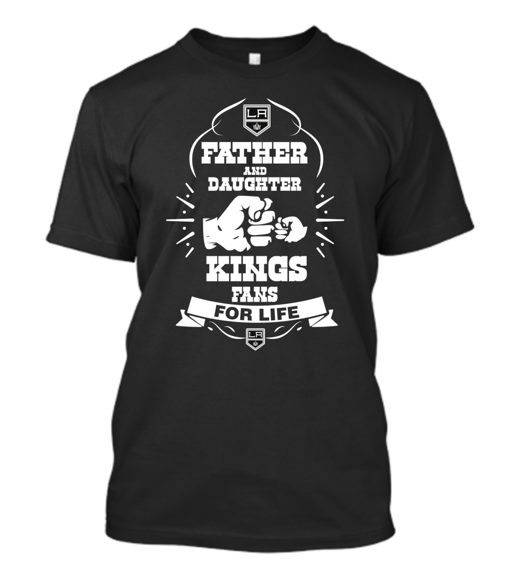 Father And Daughter Kings Fans For Life Los Angeles Hockey Loyalty T-Shirt