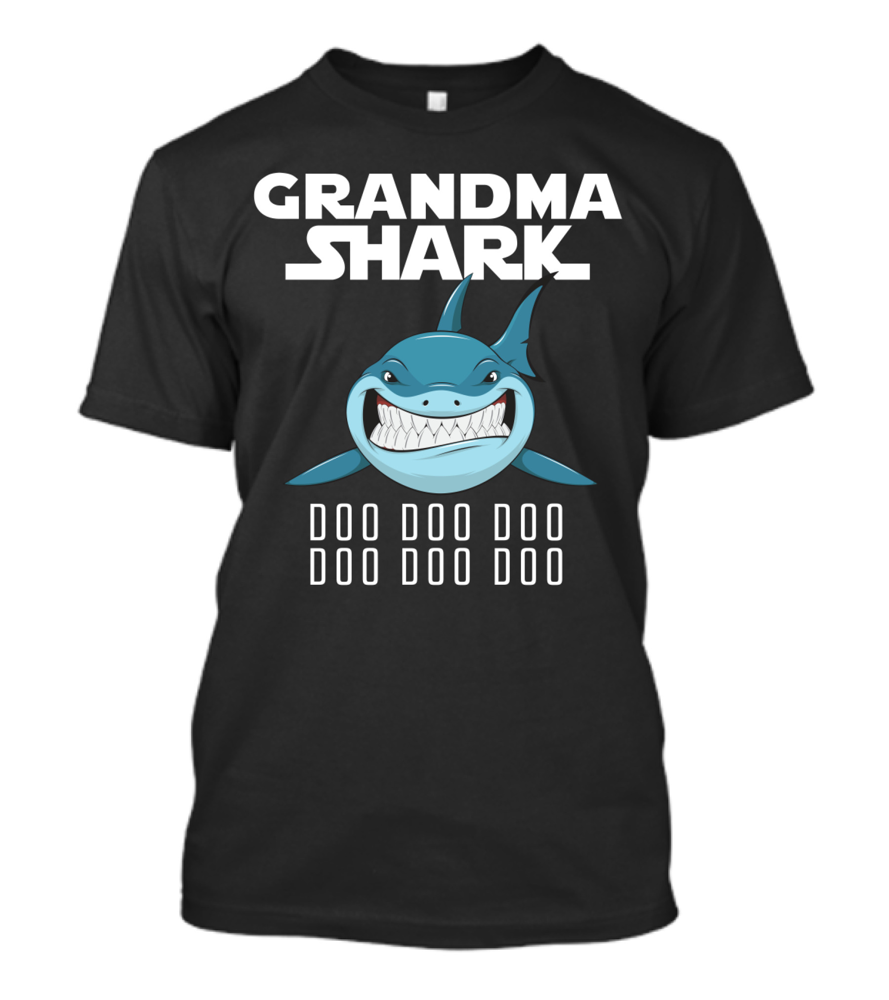Grandma Shark Doo Doo Doo Baby Shark Parody Funny Grandma Gift T-Shirt