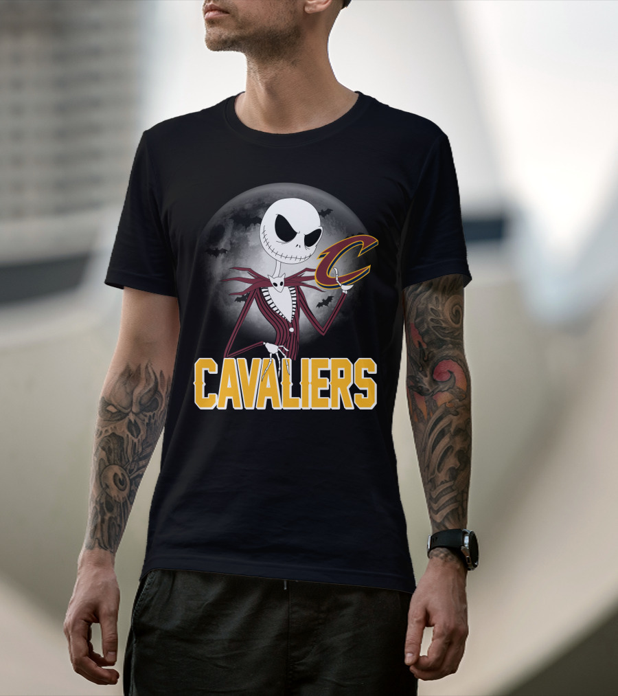 Jack Skellington Cavaliers Halloween Cleveland T-Shirt