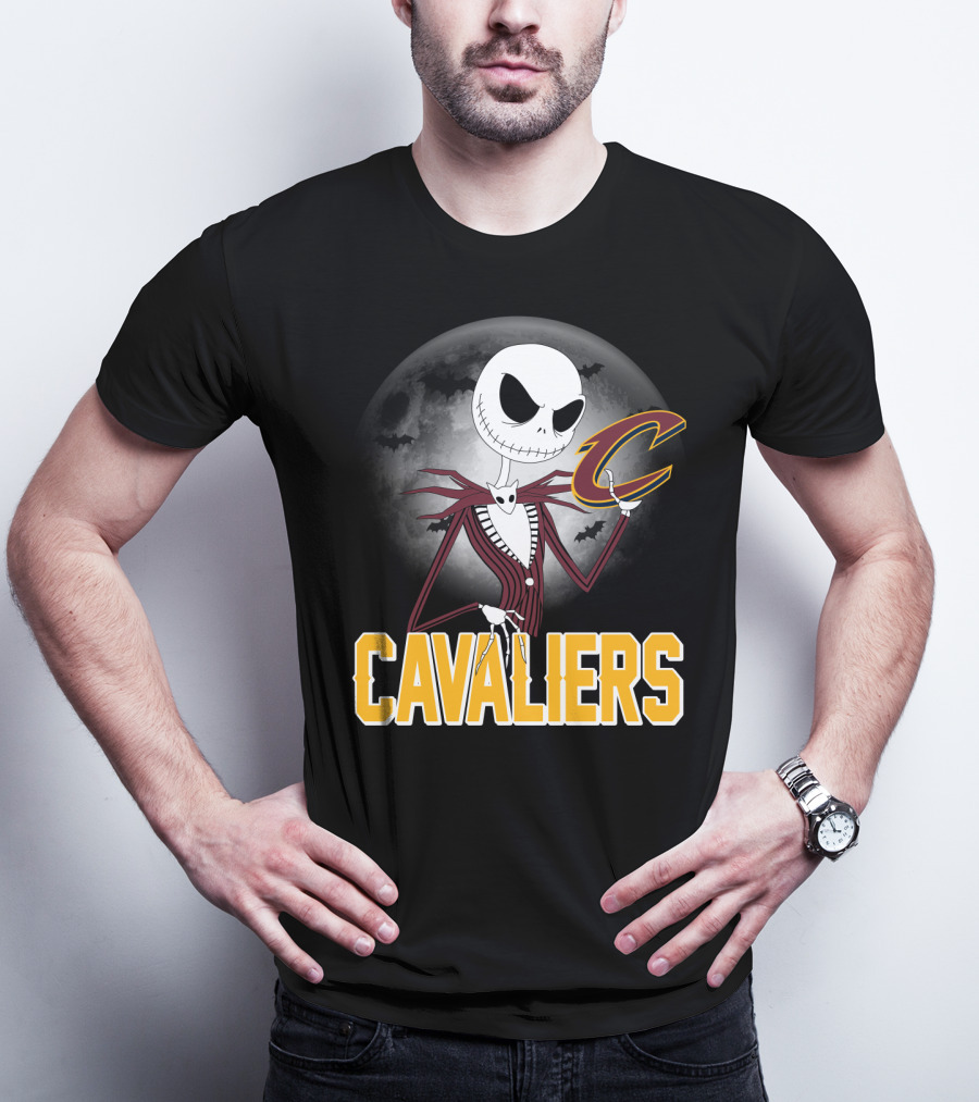 Jack Skellington Cavaliers Halloween Cleveland T-Shirt
