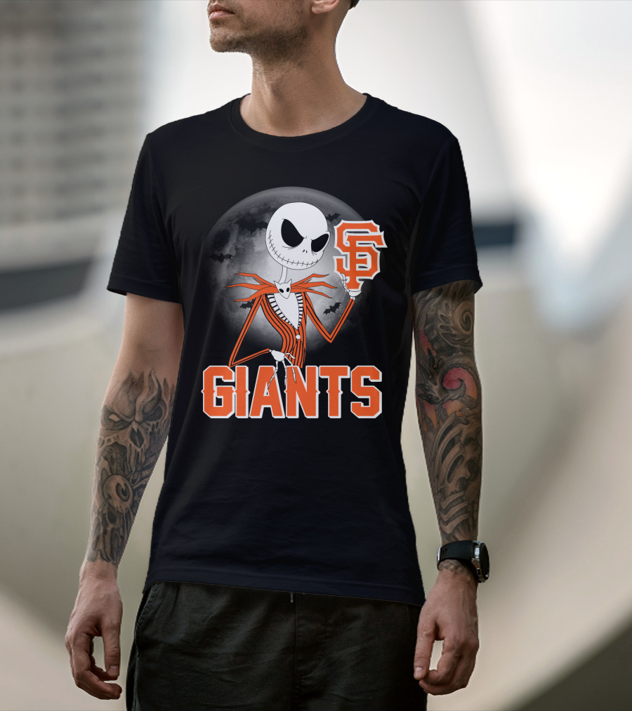 Jack Skellington San Francisco Giants Halloween T-Shirt