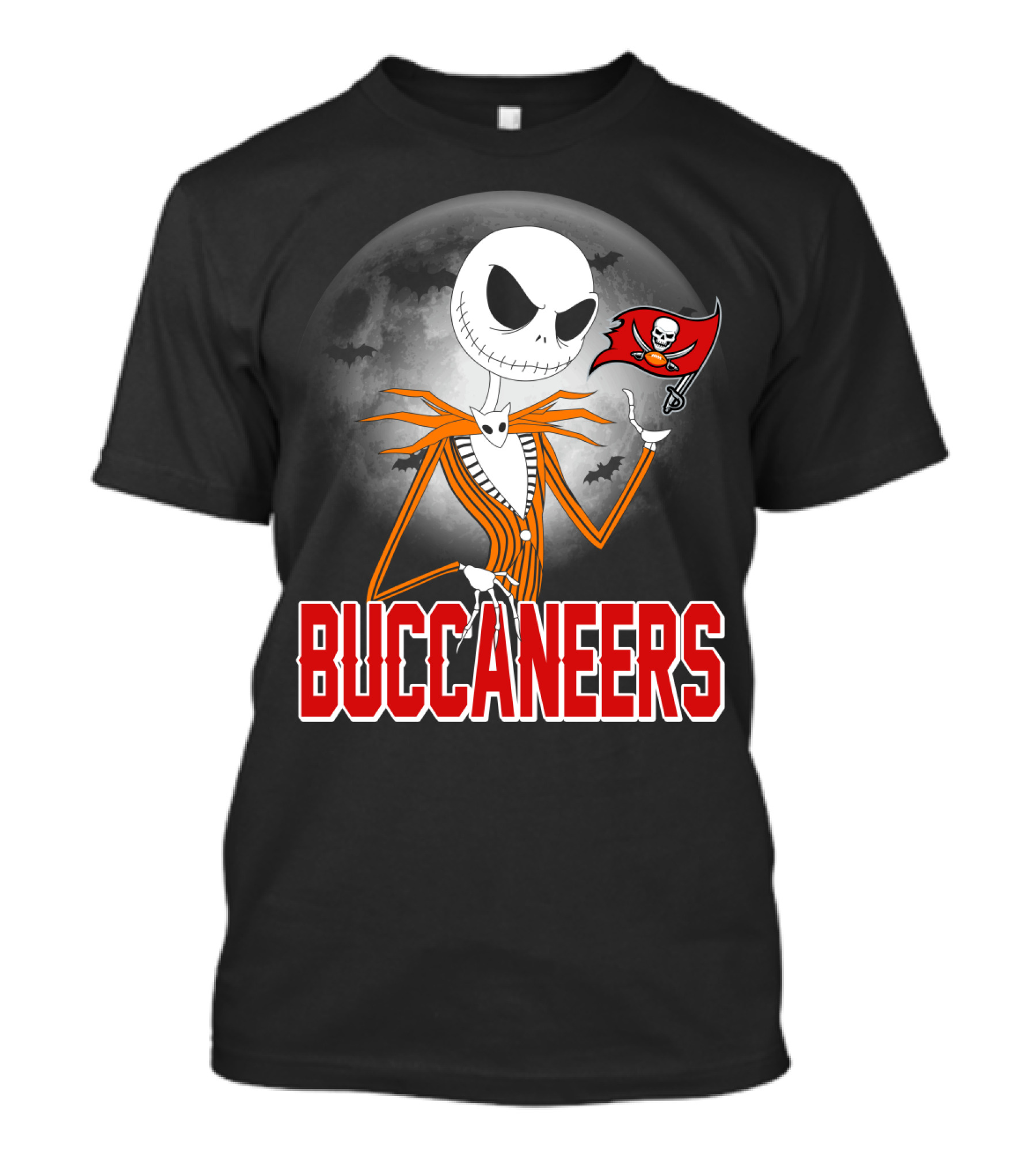 Jack Skellington Halloween Tampa Bay Buccaneers T-Shirt