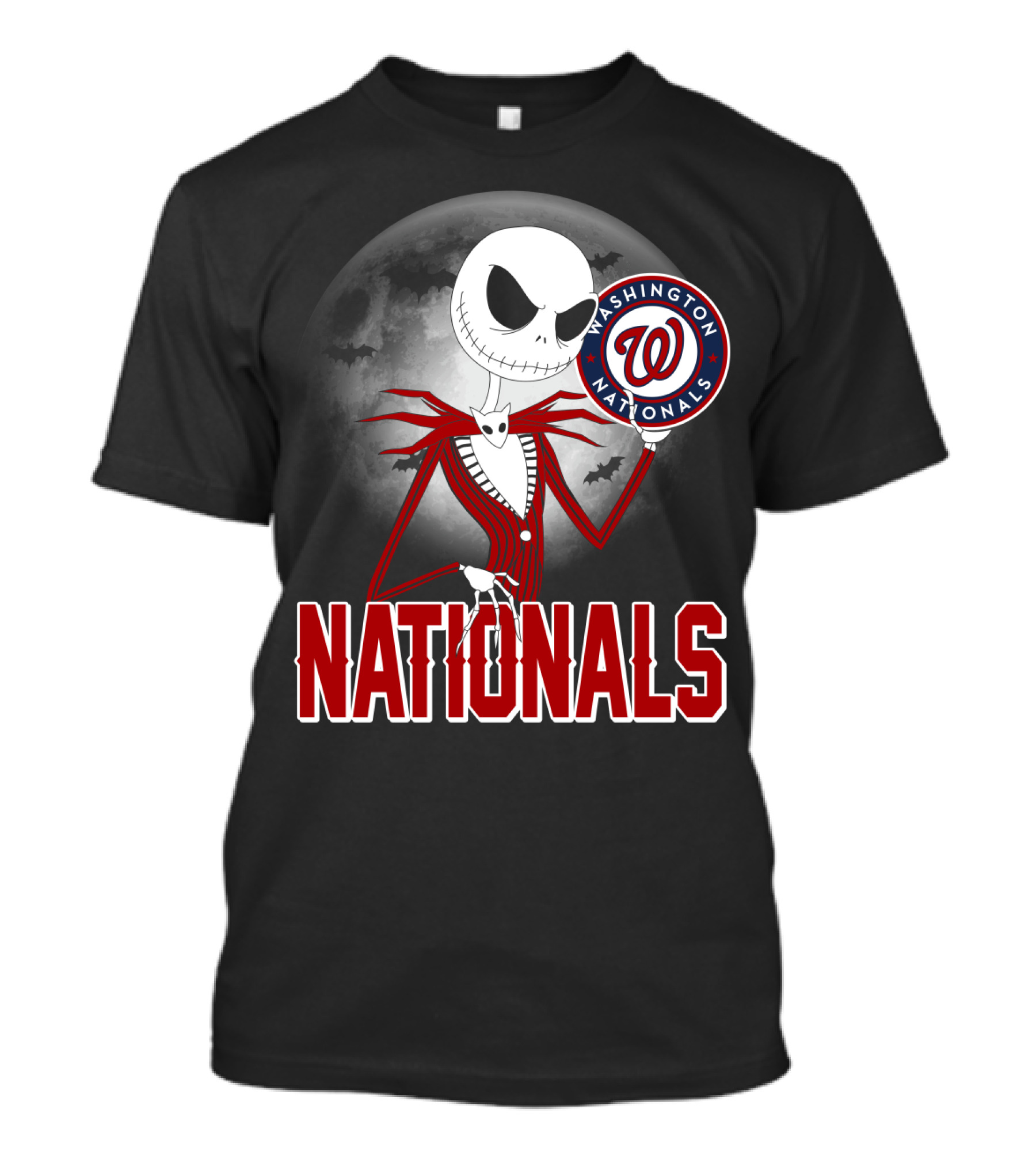 Washington Nationals Jack Skellington Halloween T-Shirt