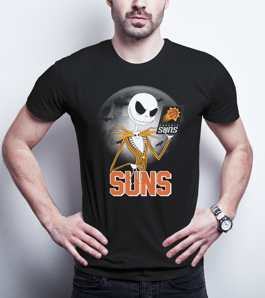 Jack Skellington Phoenix Suns Halloween Fans Sports Crossover T-Shirt